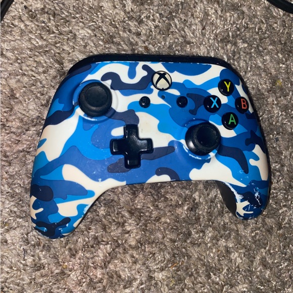 Video Games & Consoles | Camouflage Blue And White Xbox S Controller ...